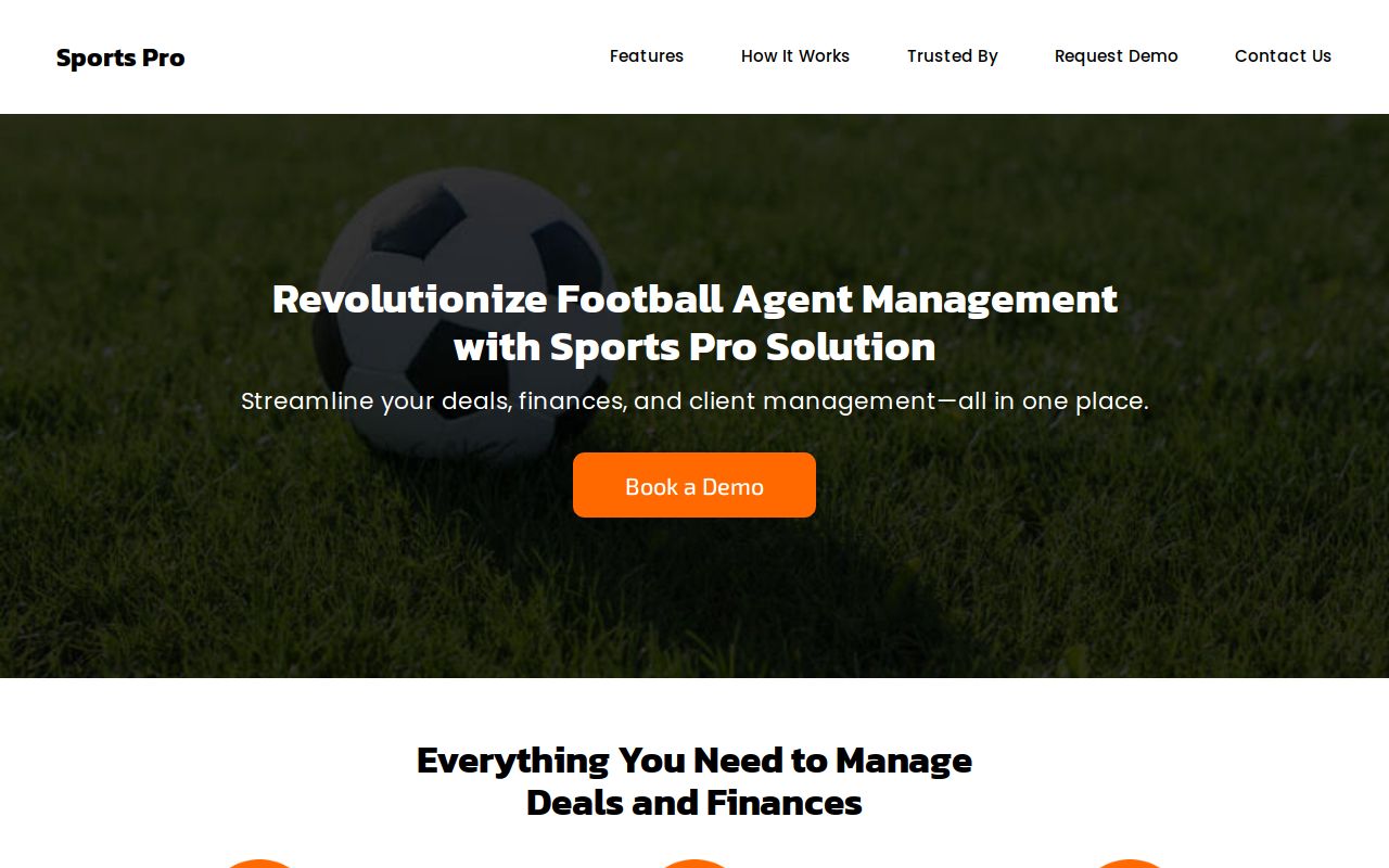 Sports Pro Solution